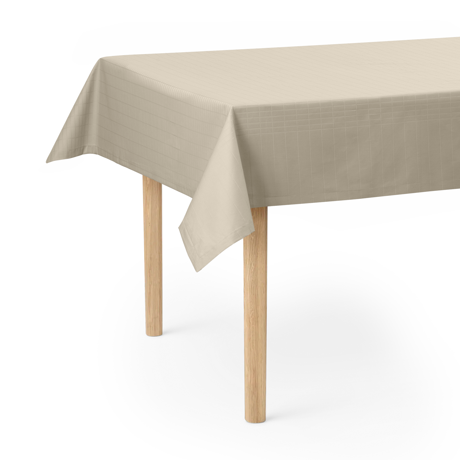 Classic Lines Tischdecke in elegantem warmem Grauton – Georg Jensen Damask